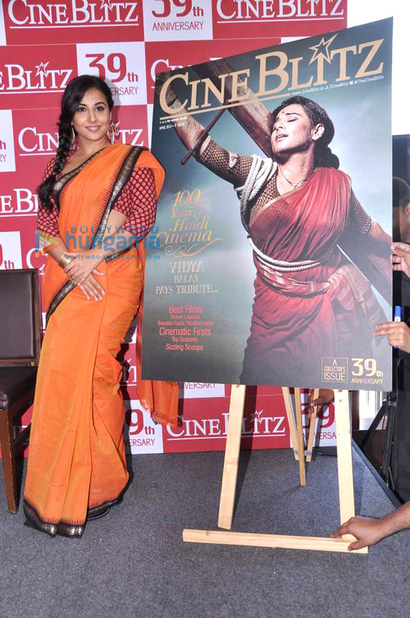 Vidya Balan launches Cine Blitz 39th anniversary issue | Vidya Balan ...