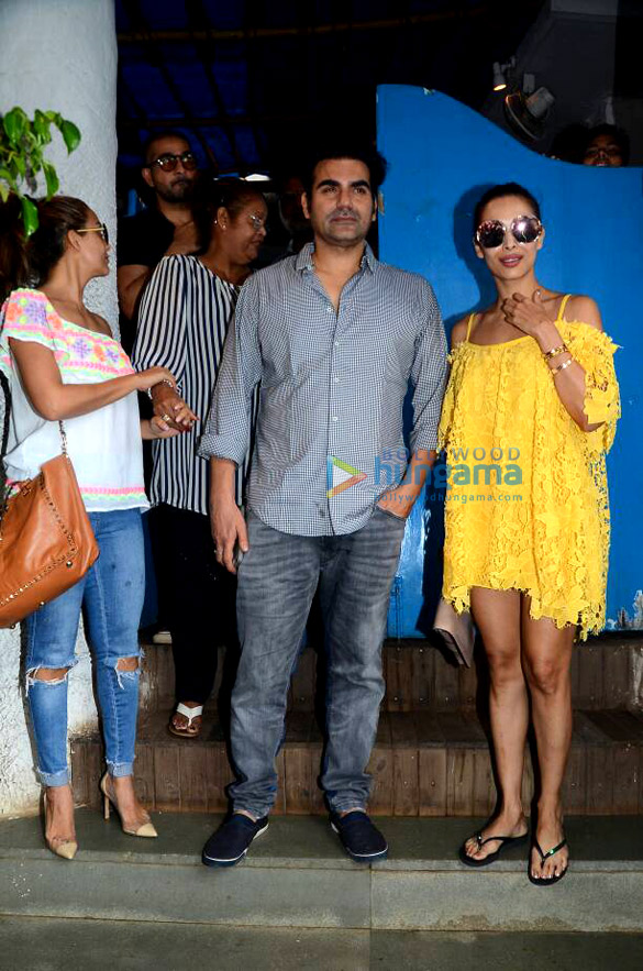 Arbaaz Khan, Malaika Arora and family snapped post lunch at Olive ...