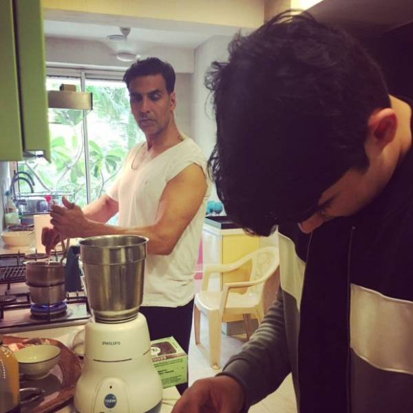 Check out: Akshay Kumar and son Aarav turn chefs and make desserts for ...