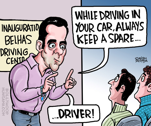 Bollywood Toons: Salman Khan inaugurates driving centre! - Bollywood ...