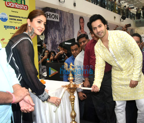 Anushka Sharma and Varun Dhawan grace the launch of Green Ganesha at ...