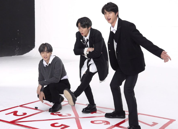 BTS members Jin, Suga, Jungkook play hopscotch and it will remind you ...