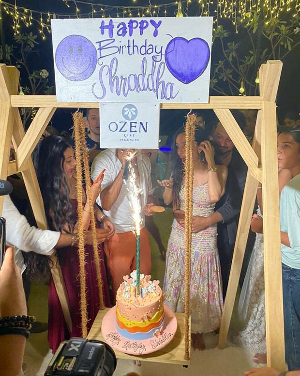 Rohan Shrestha hugs Shraddha Kapoor as she rings in her birthday in ...