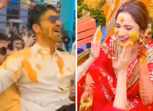 Inside Videos & Photos: Ankita Lokhande grooves to ‘Aaja Aaja’ with ‘Vicky Jain at her haldi ...