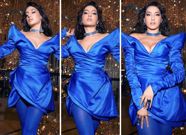 Nora Fatehi is here to beat your mid-week blues in a metallic blue ...