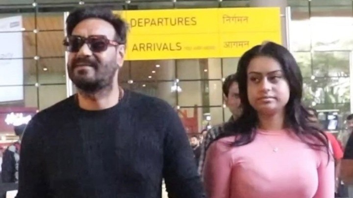 Ajay Devgn gets snapped with daughter Nysa Devgn at the airport ...