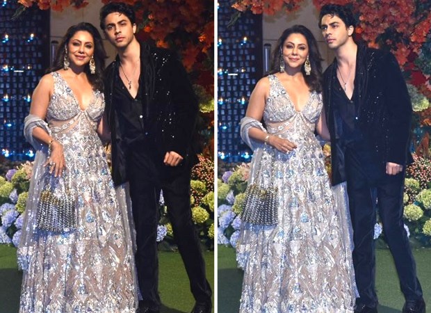 Gauri Khan and son Aryan Khan make a flamboyant appearance at Anant ...