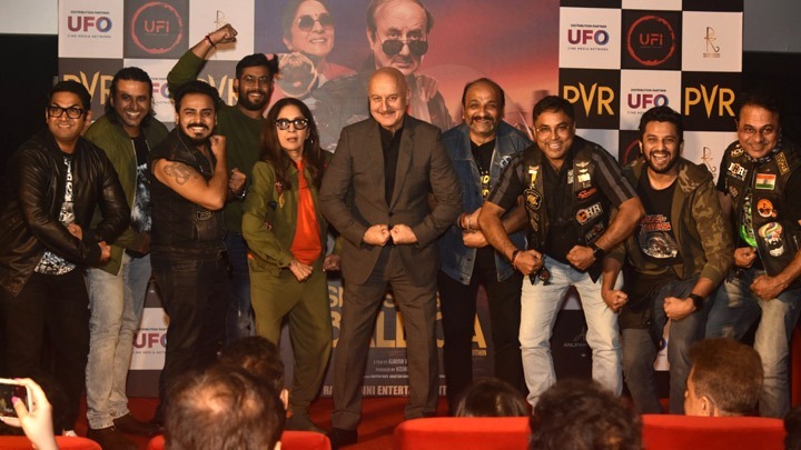 Anupam Kher and Neena Gupta at the trailer launch of Shiv Shastri ...