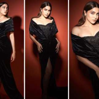 Sharvari Wagh brightens up our drab Monday with a black satin dress by ...