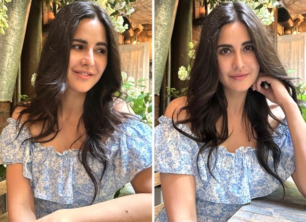 Katrina Kaif spends a chilling day at café dressed in blue off shoulder ...