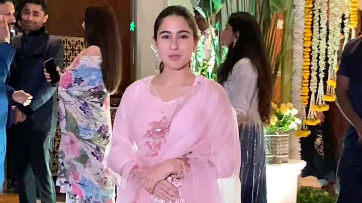 Sara Ali Khans Simplicity Wins Over As She Dresses In A Pink Salwar At