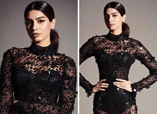 Khushi Kapoor made a bold fashion statement as she adorned a stunning ...