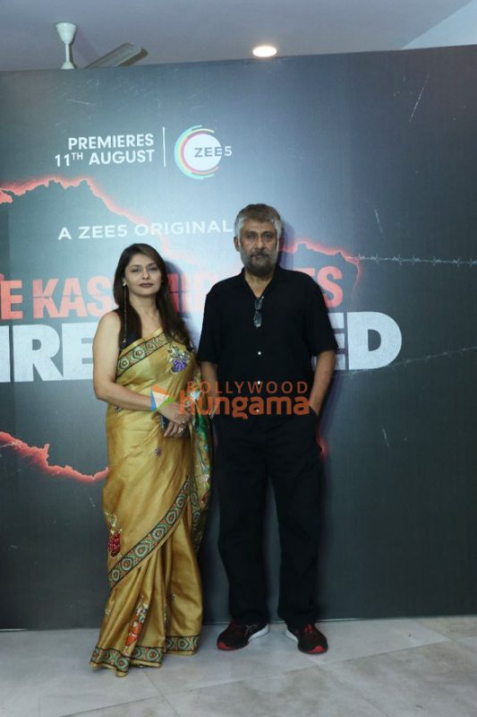 Photos: Vivek Agnihotri and Pallavi Joshi snapped at The Kashmir Files Unreported screening in ...