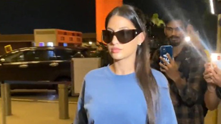 Nora Fatehi in blue co-ords is so pretty! - Bollywood Hungama