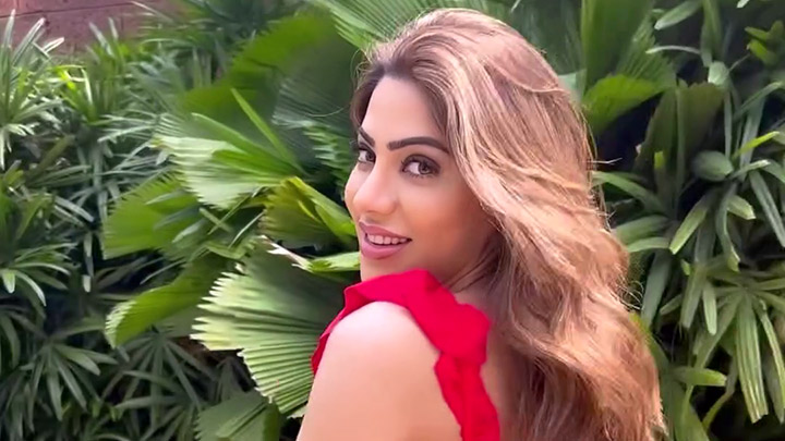 Let's officially declare red as Nikki Tamboli's colour - Bollywood Hungama