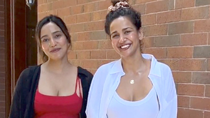 Always blessing us with their pretty smiles! Neha & Aisha Sharma ...
