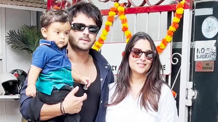 Cutest family! Dipika Kakar poses with husband Shoaib Ibrahim and son ...