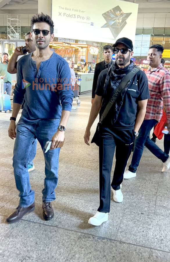 Photos Kartik Aaryan and Kabir Khan snapped at the airport (3) | Kartik Aaryan, Kabir Khan ...