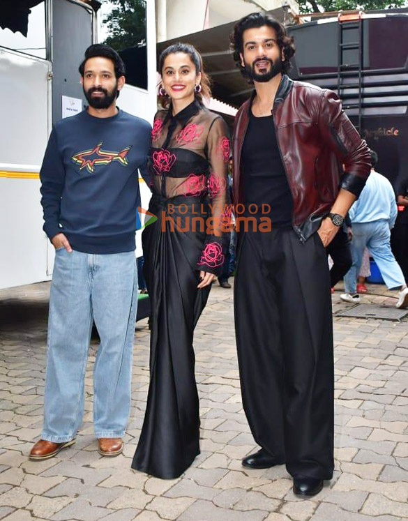 Photos: Taapsee Pannu, Vikrant Massey and Sunny Kaushal snapped promoting Phir Aayi Hasseen ...