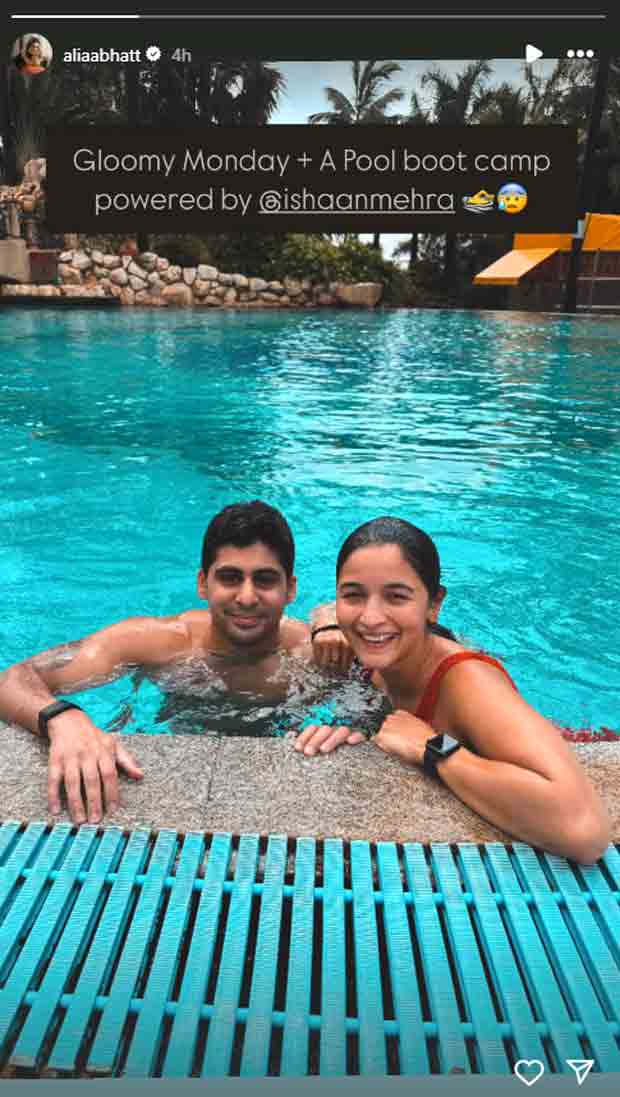 Alia Bhatt in red swimsuit sets the mood for a gloomy Monday with sister Shaheen Bhatt’s ...