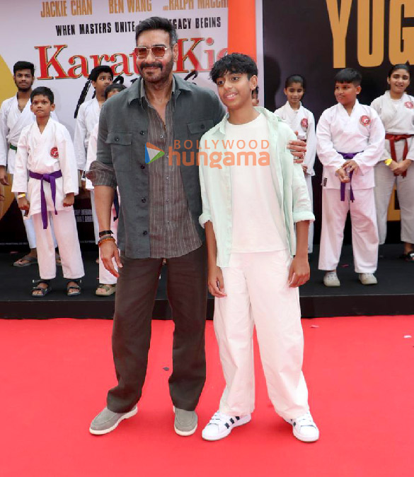 Photos: Ajay Devgn and Yug Devgan grace the trailer launch of Karate Kid: Legends | Parties ...