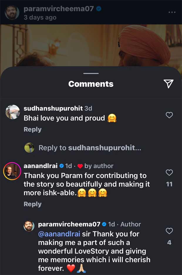 EXCLUSIVE: Aanand L Rai showers praise on Paramvir Singh Cheema for his act in Tere Ishk Mein ...