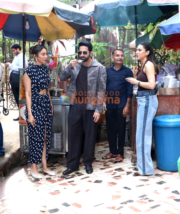 Photos Ayushmann Khurrana, Rakul Preet Singh and Sara Ali Khan snapped ...
